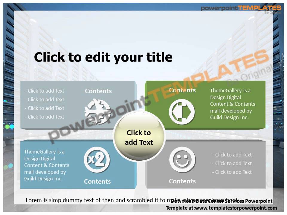 Download Data Center Services Powerpoint Template - templates for powerpoint