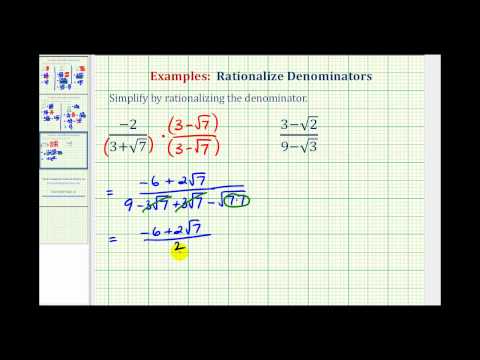 Ex: Rationalize the Denominator of a Radical Expression - Conjugate
