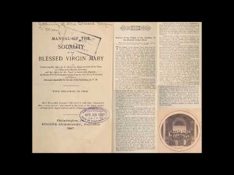1563 - History of the Origin of the Sodality of the Blessed Virgin Mary