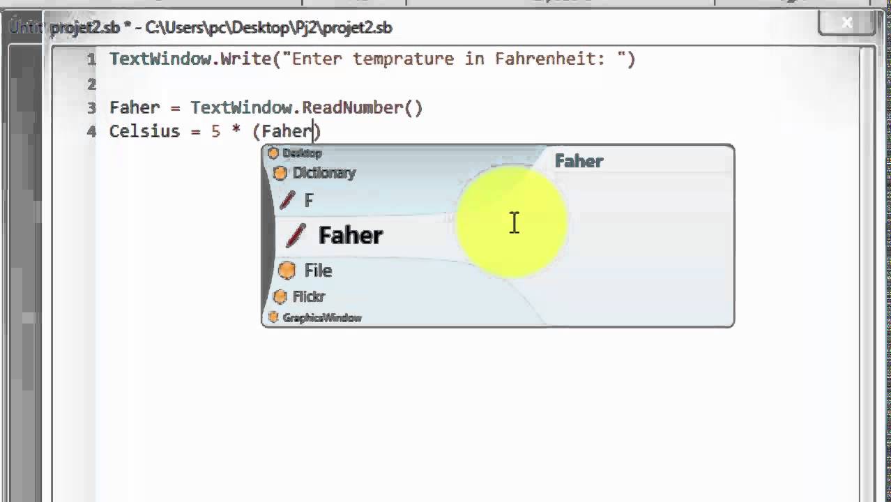 How to make a small and basic program in small basic