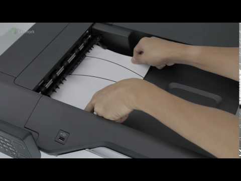 CS820 Series—Clearing paper jam in the standard bin