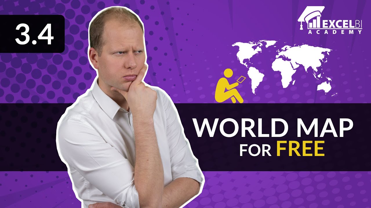 3.4 Maps-for-Excel.com World Map for free [Reporting on maps in Excel & Power BI | Online Course]