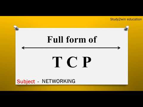 TCP ka full form | Full form of in English | Subject - NETWORKING