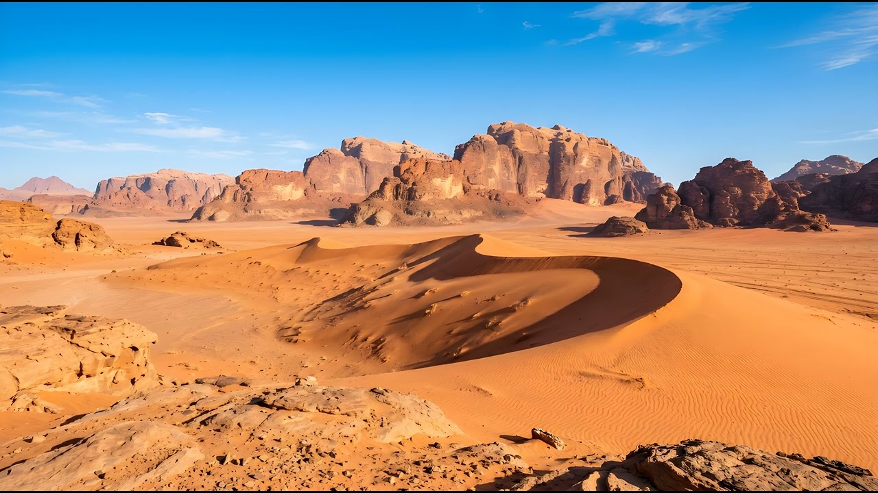 Wadi Rum Desert 4K Screensaver – 10 Hours | Silent OLED Safe