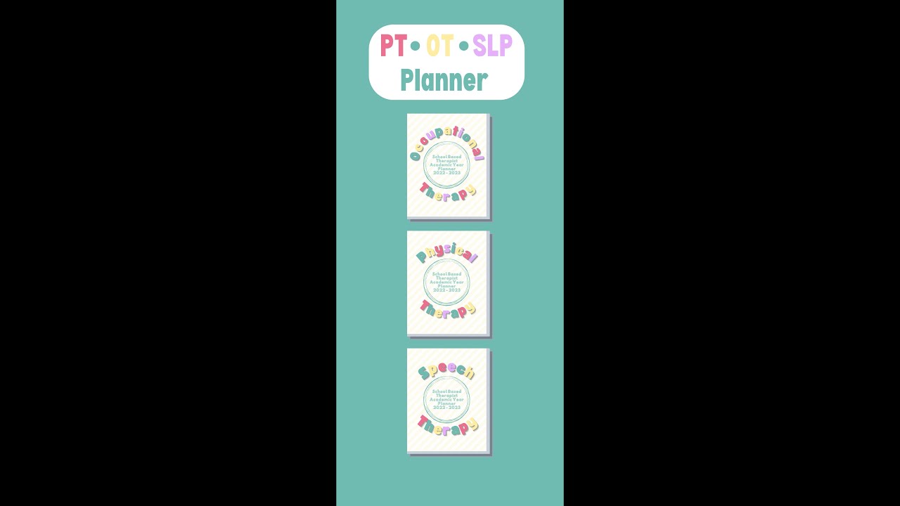 Printable Planner for School Based Therapists