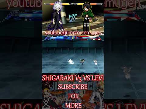 SHIGARAKI V3 VS LEVI #mugen #animemovies #dragonball