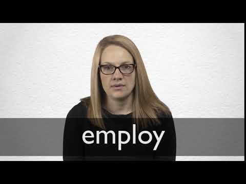 EMPLOY - Meaning & Translations | Collins English Dictionary