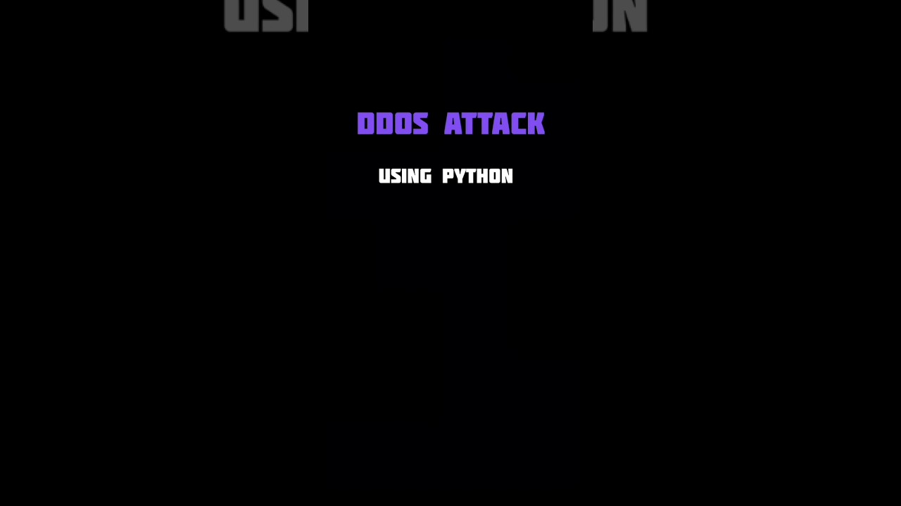 DDOS Attack using python #shorts #python