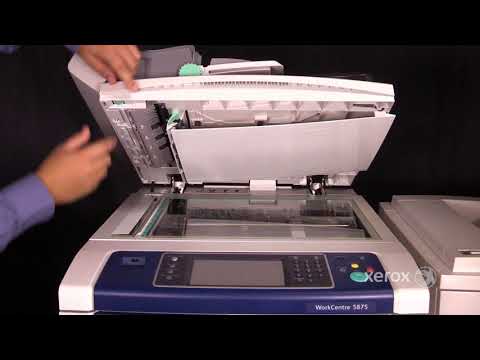 Xerox® WorkCentre® 5845/5050/5790/5687/BK40/BK50 Single Pass Document Feeder Jam Clearance