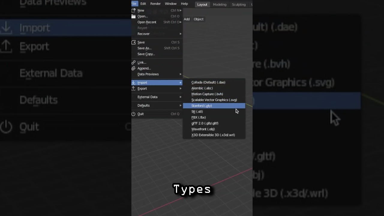 How to import models into Blender #blender3d #blendertutorial #blendertutorials