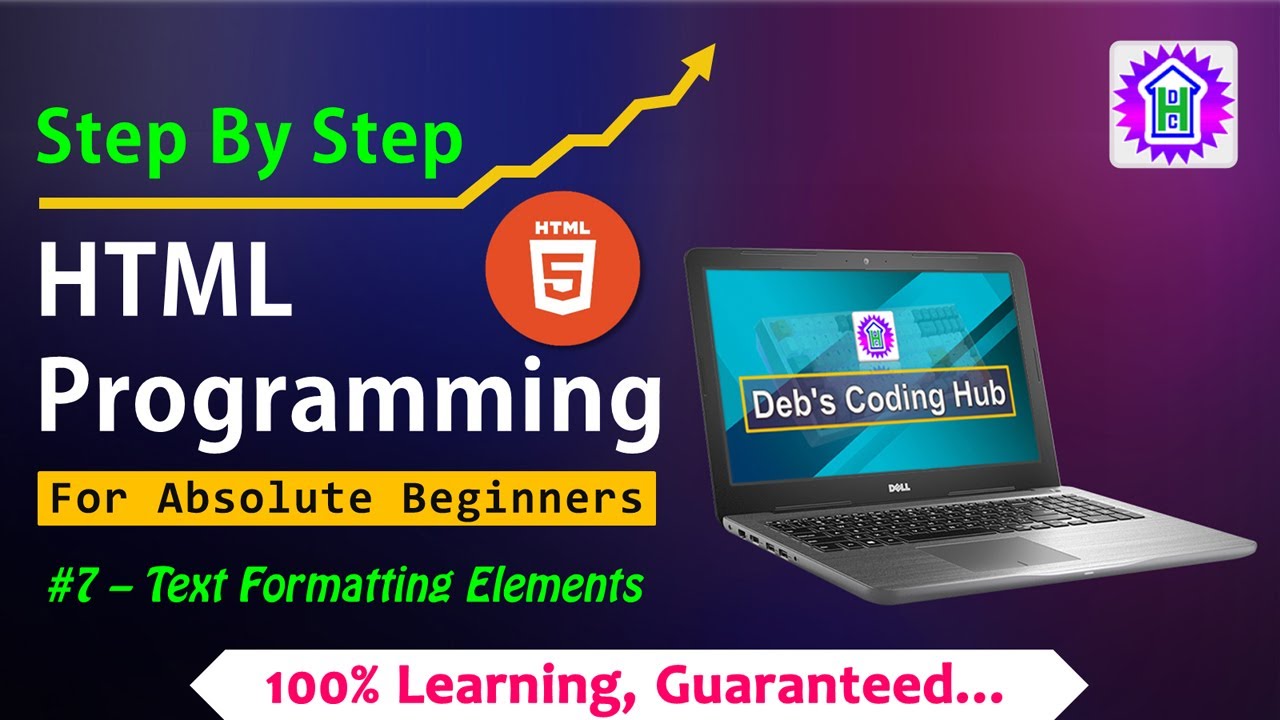 HTML for Beginners #7 | SEBA Class 10 - Chapter 2 | Text Formatting Elements