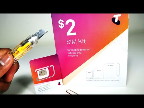 Telstra $2 Pre-Paid SIM Kit For Mobile Phones, Tablets, Modems