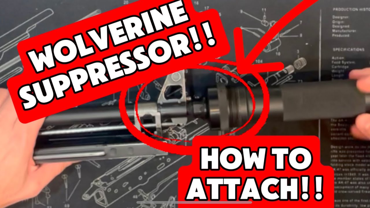 How To Attach DeadAir Wolverine Suppressor To Your AK!!!
