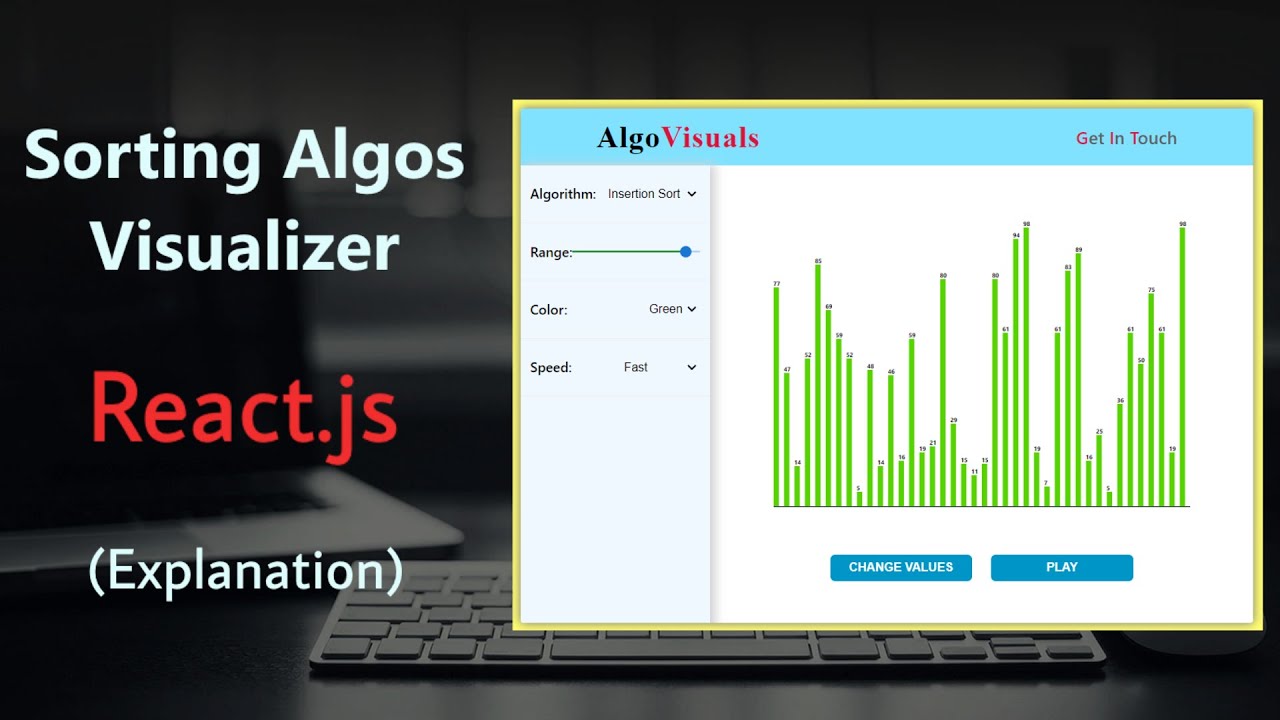 Sorting Algorithm Visualizer | React.js (Explanation)