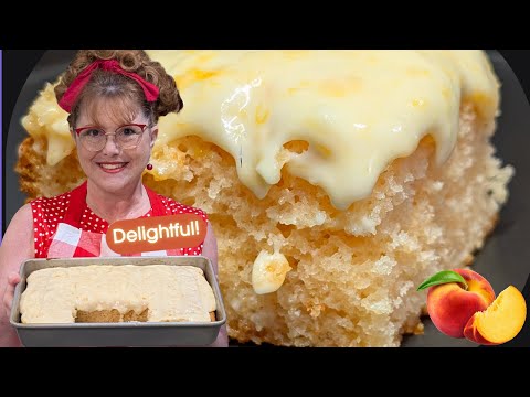 Delightful Peaches and Cream Cake inspired by a Sweet Georgia Peach!
