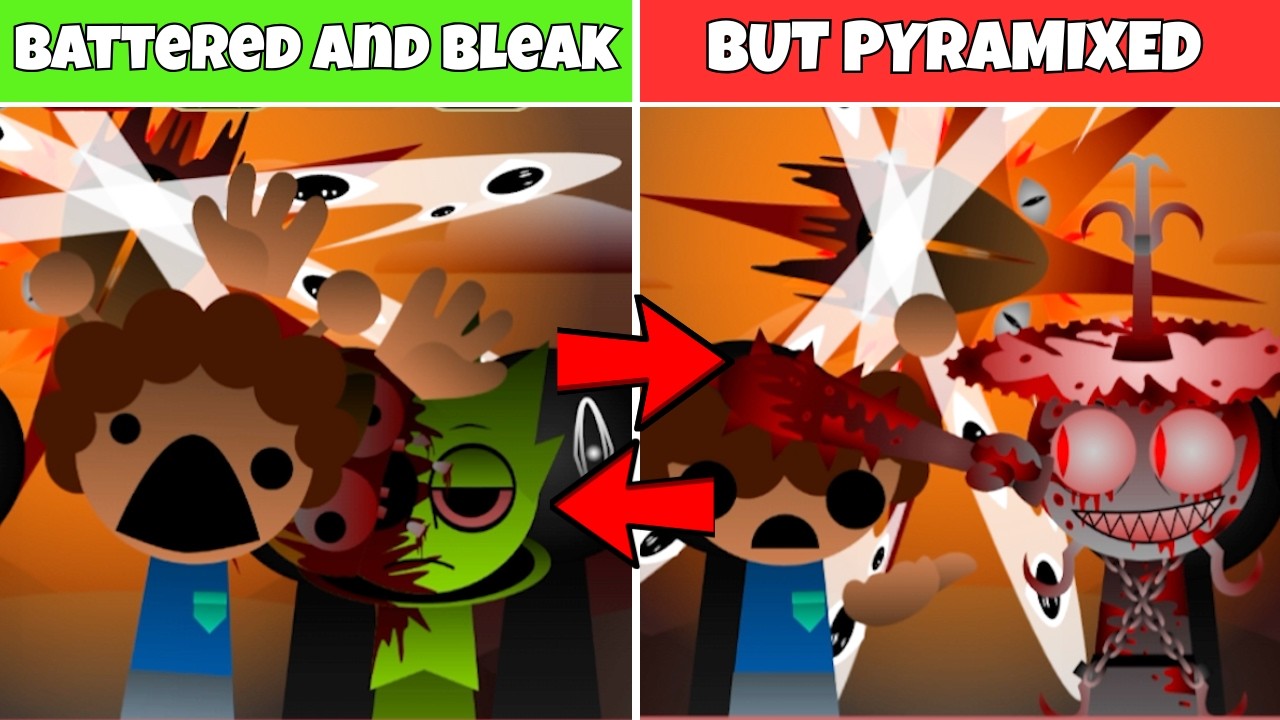 Incredibox Sprunki : Phase 8 Battered and Bleak But Pyramixed New Update #sprunki #incredibox