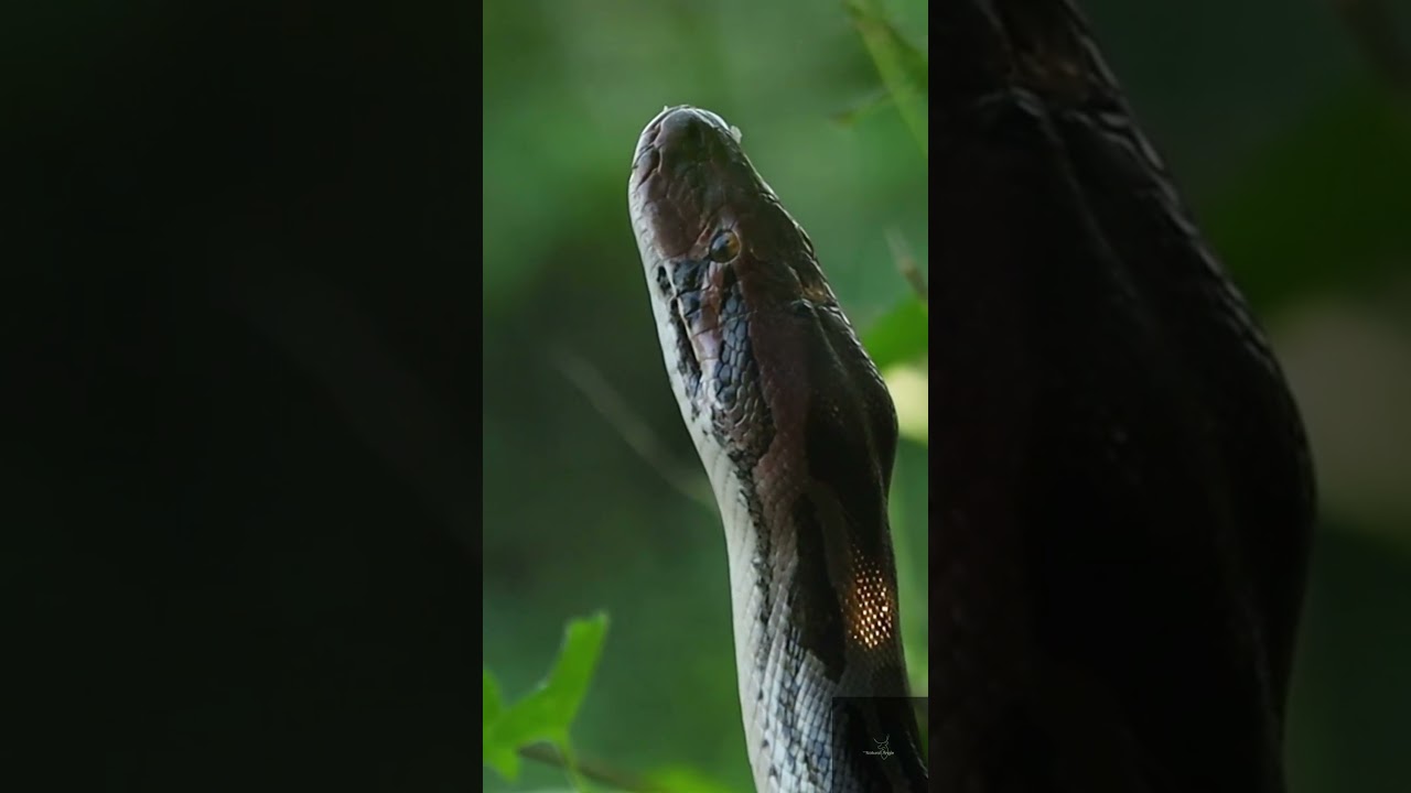 a handheld (and scary) video of Indian Rock python