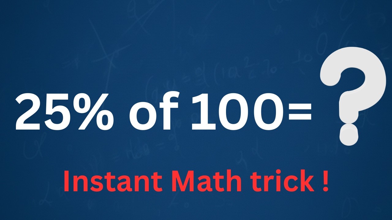 25% of 100 (Twenty five percent of 100)