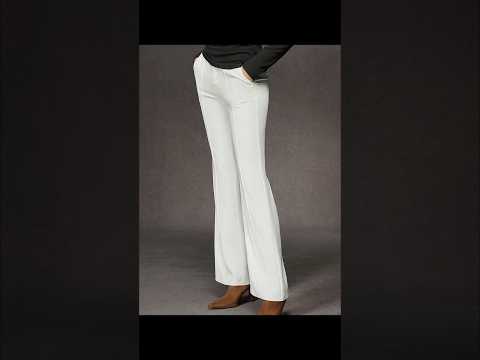 Urban Classic Straight Pants for women, Color White, Activity Commuting 🚶♀️🌟👀