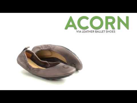 Acorn Via Leather Ballet Shoes - Flats (For Women)