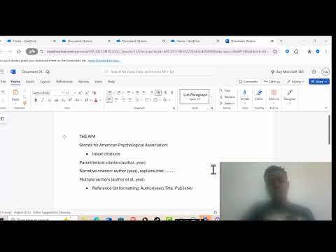THE APA FORMAT