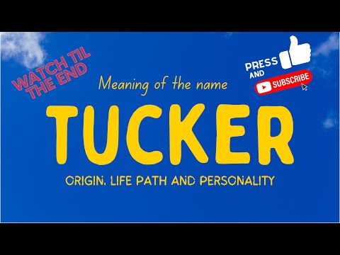 Meaning of the name Tucker. Origin, life path & personality.
