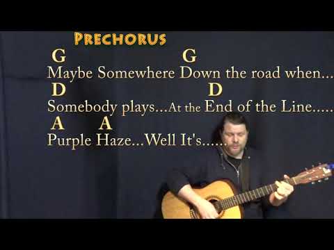 End Of The Line (The Traveling Wilburys) Strum Guitar Cover Lesson in D with Chords/Lyrics