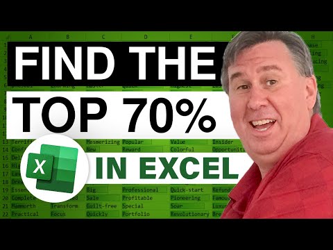 Excel - Select the The Top 70% for an Audit - Dueling Excel - Episode 1454