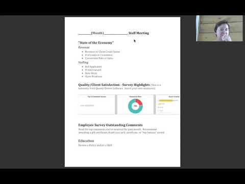 Staff Meeting Agenda Strategy