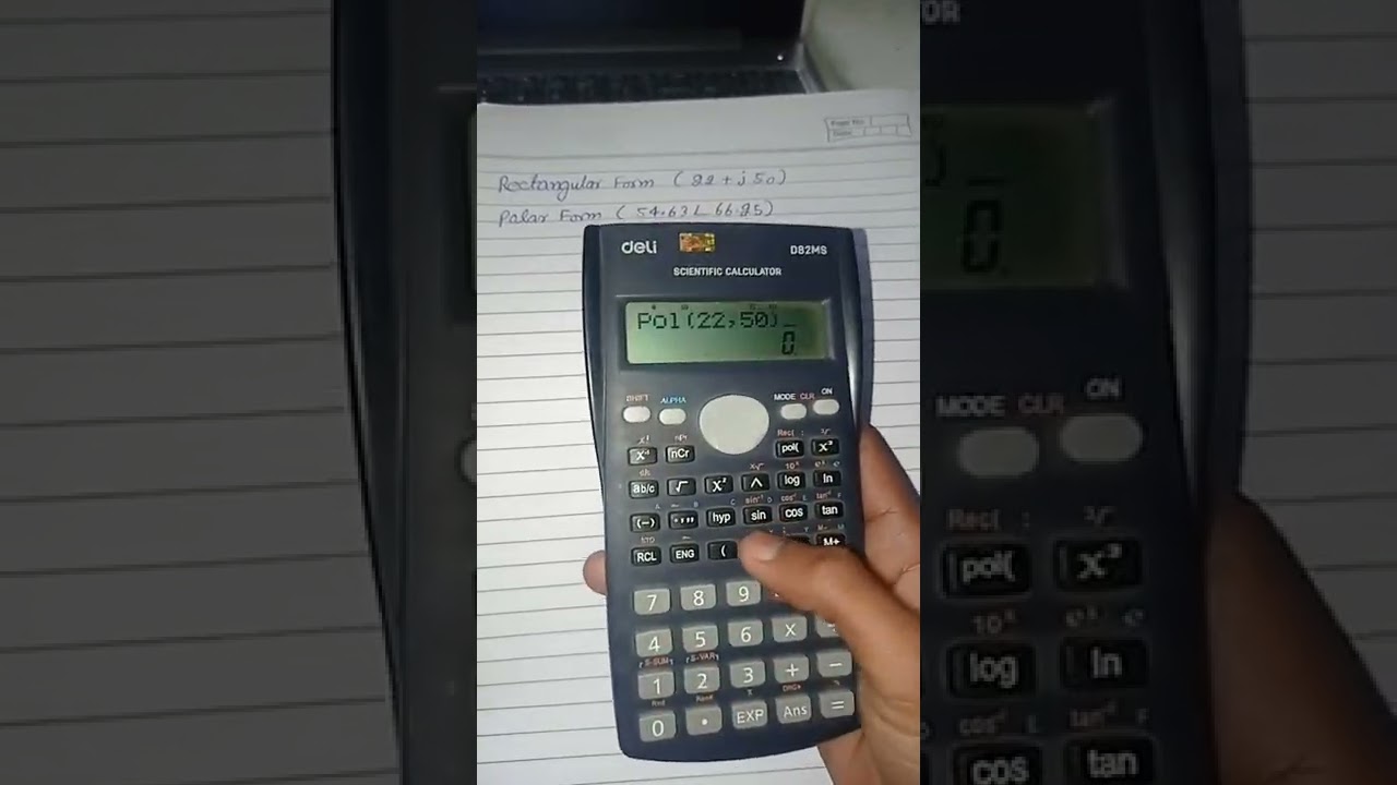 convert rectangular form to polar form using calculator
