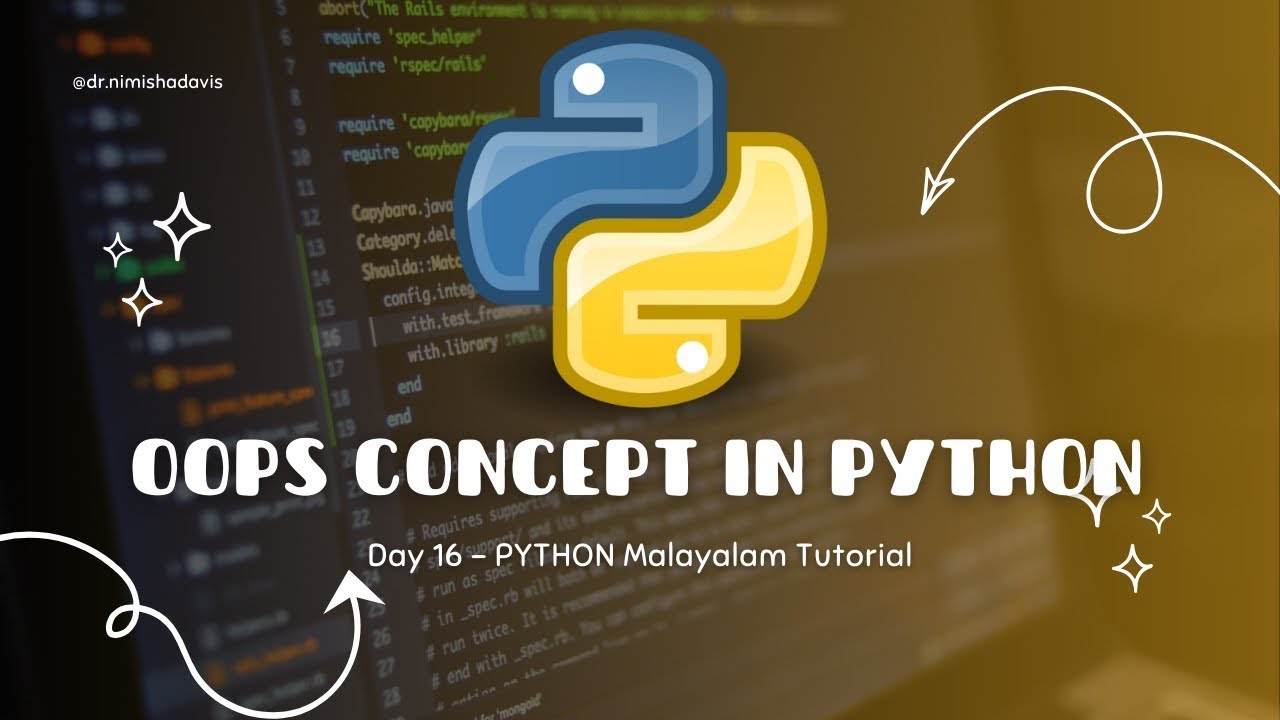 Day 16 | Advanced Python OOPs Concepts Explained in Malayalam | Python Tutorial Series