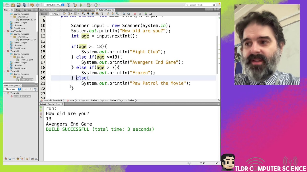 Java Programming Tutorial 4 - IF/ELSE IF/ELSE (Selection)