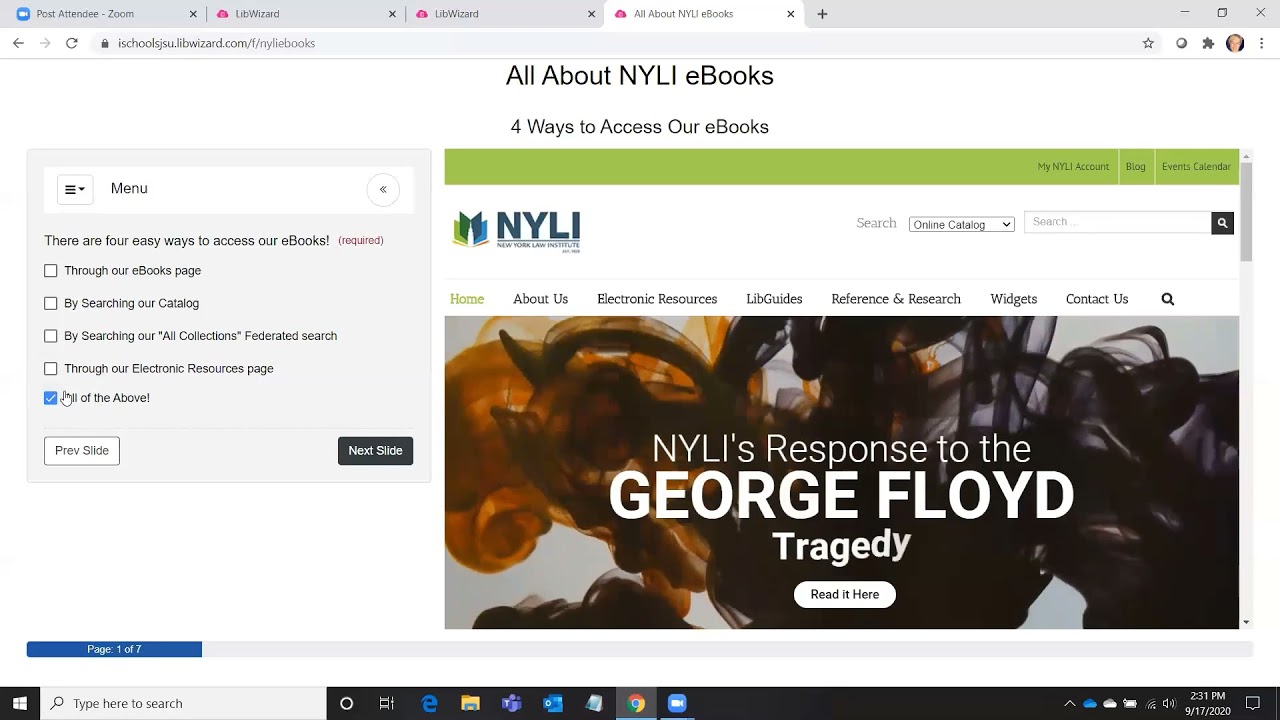 Using LibWizard for Side-by-Side Tutorials Demo