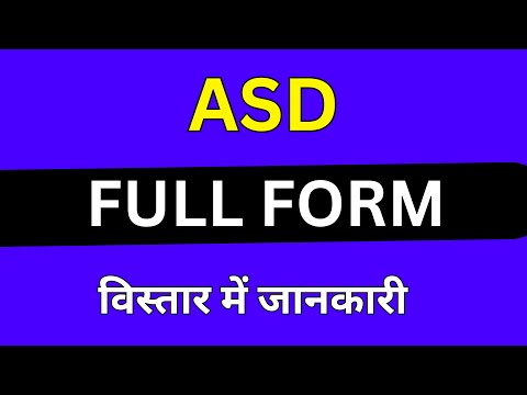 ASD full form in medical