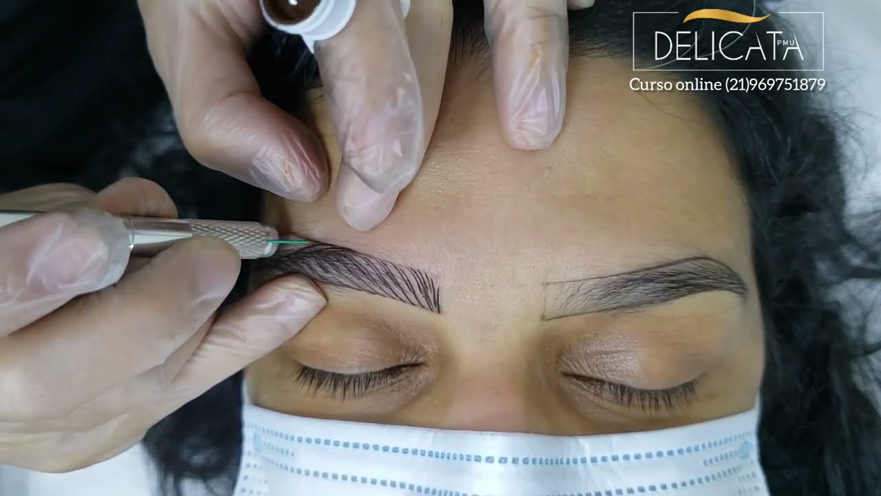 94 Micropigmentação  Microblading - eyebrow micropigmentation Mikropigmentierung der Augenbrauen