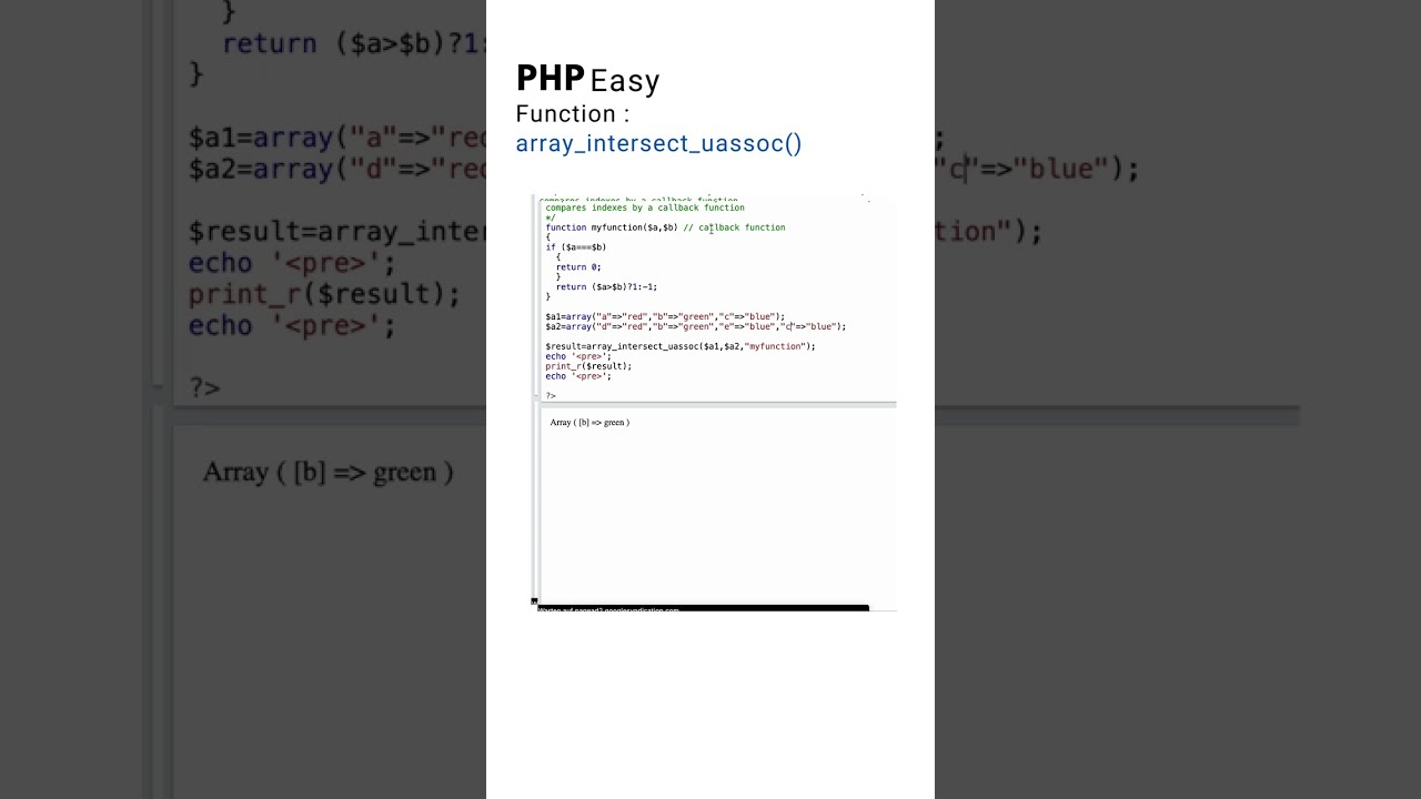 array_intersect_uassoc php function