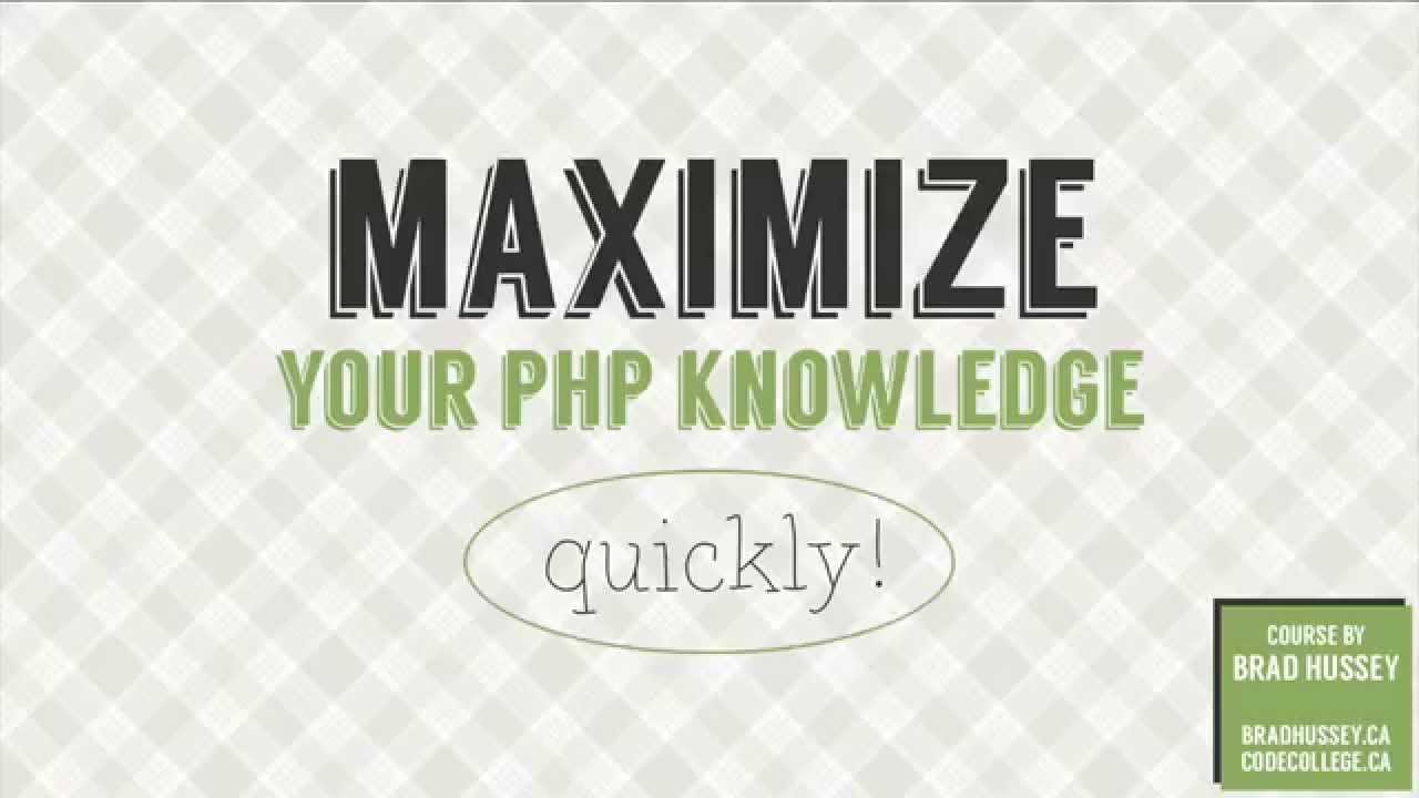 Code Dynamic Websites with PHP [#1]