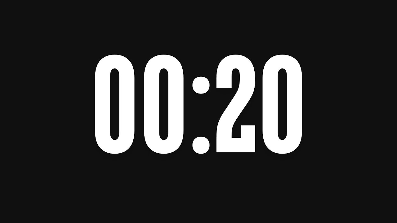 20 Seconds Timer & Alarm - Countdown - Full HD