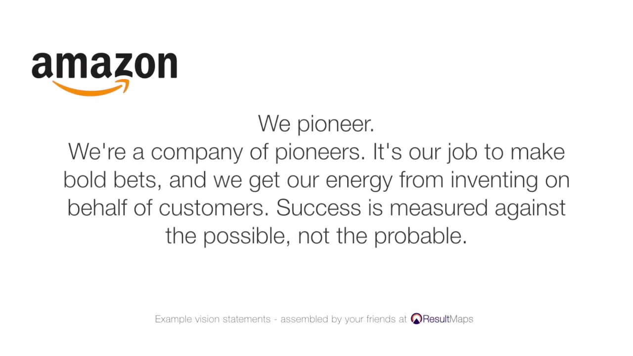 Example vision statements