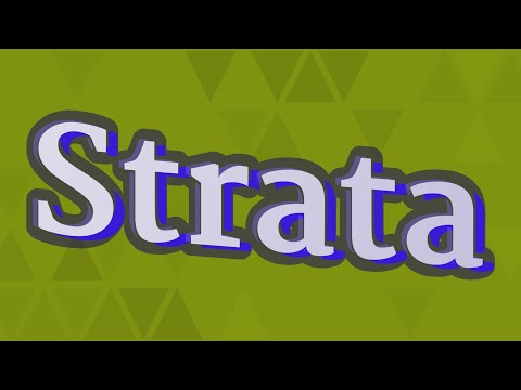 STRATA pronunciation • How to pronounce STRATA