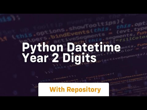 python datetime year 2 digits