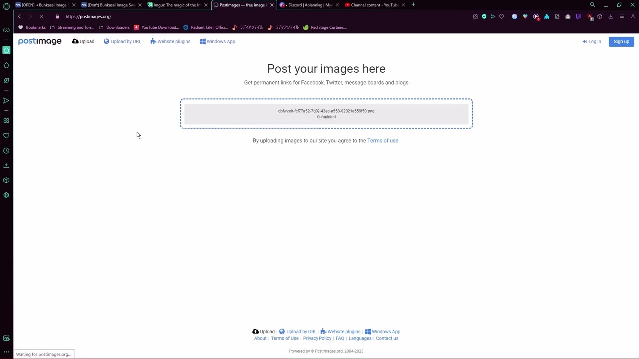 How to post to Postimages