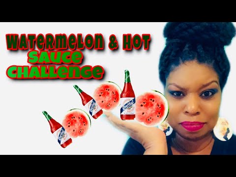 WATERMELON and HOT SAUCE CHALLENGE in 7 minutes | Created by @sharonda The Goddess