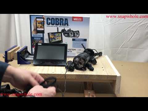 Harbor Freight Cobra 2 Camera Wireless Surveillance Security System - Unbox and Review