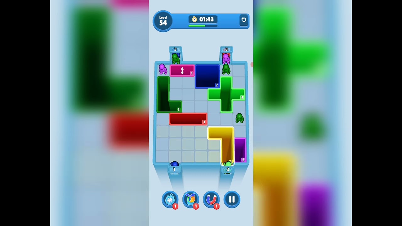 Drop Away Level 54 Solution Walkthrough