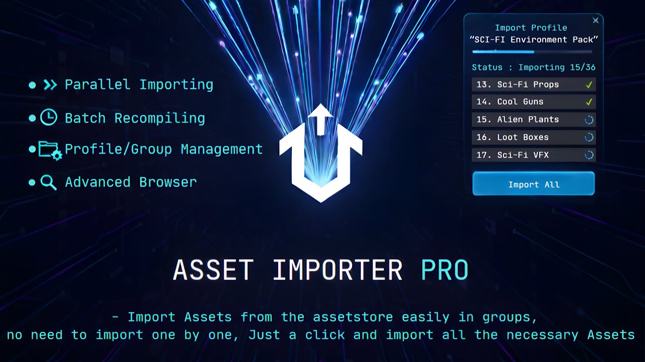 Asset Importer PRO – Complete Unity Tool Demonstration & Tutorial | @ApexForge-devz