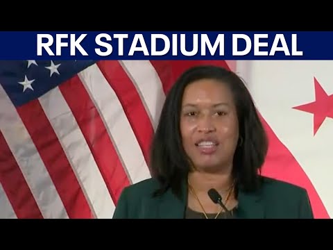 DC Mayor Muriel Bowser speaks about bringing the Washington Commanders back to DC