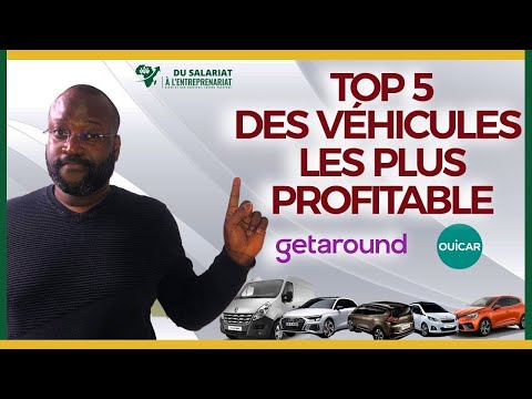 idée de business: top 5 des véhicules pour la location de voiture entre particulier GETAROUND OUICAR
