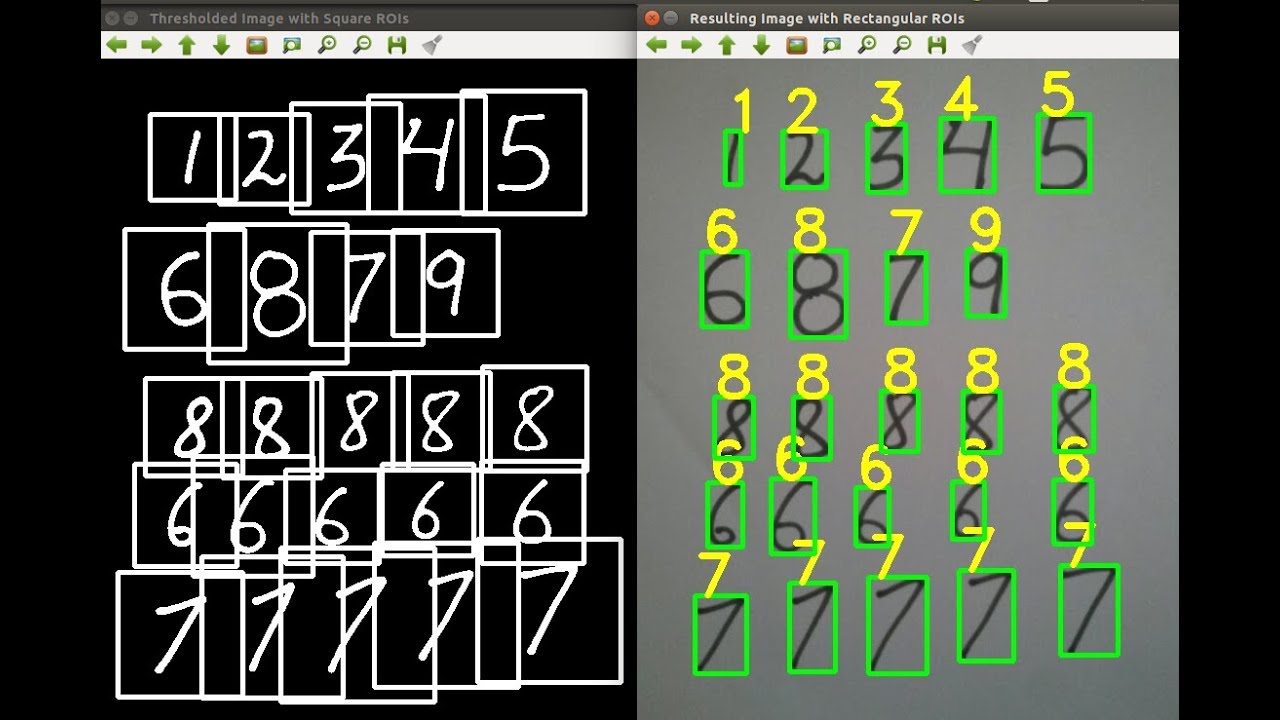 Digit Recognition python opencv