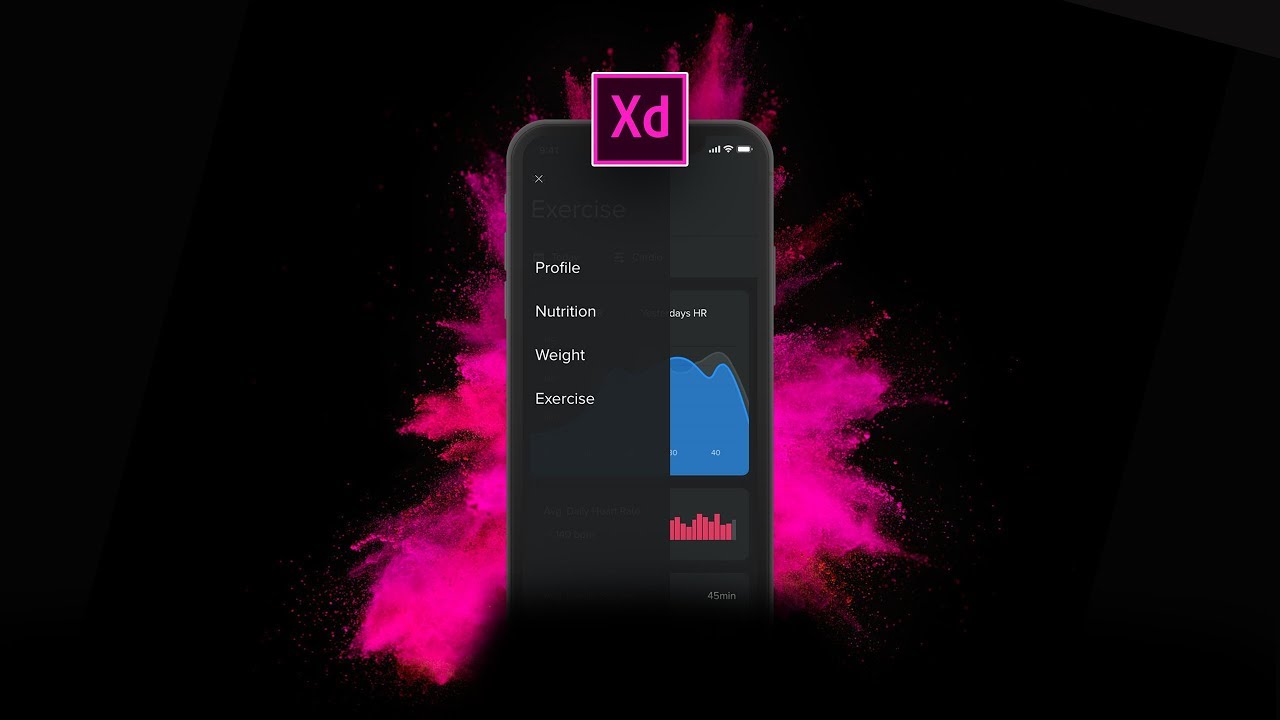 Create a Working Sidebar Menu & Overlay - Adobe Xd Tutorial